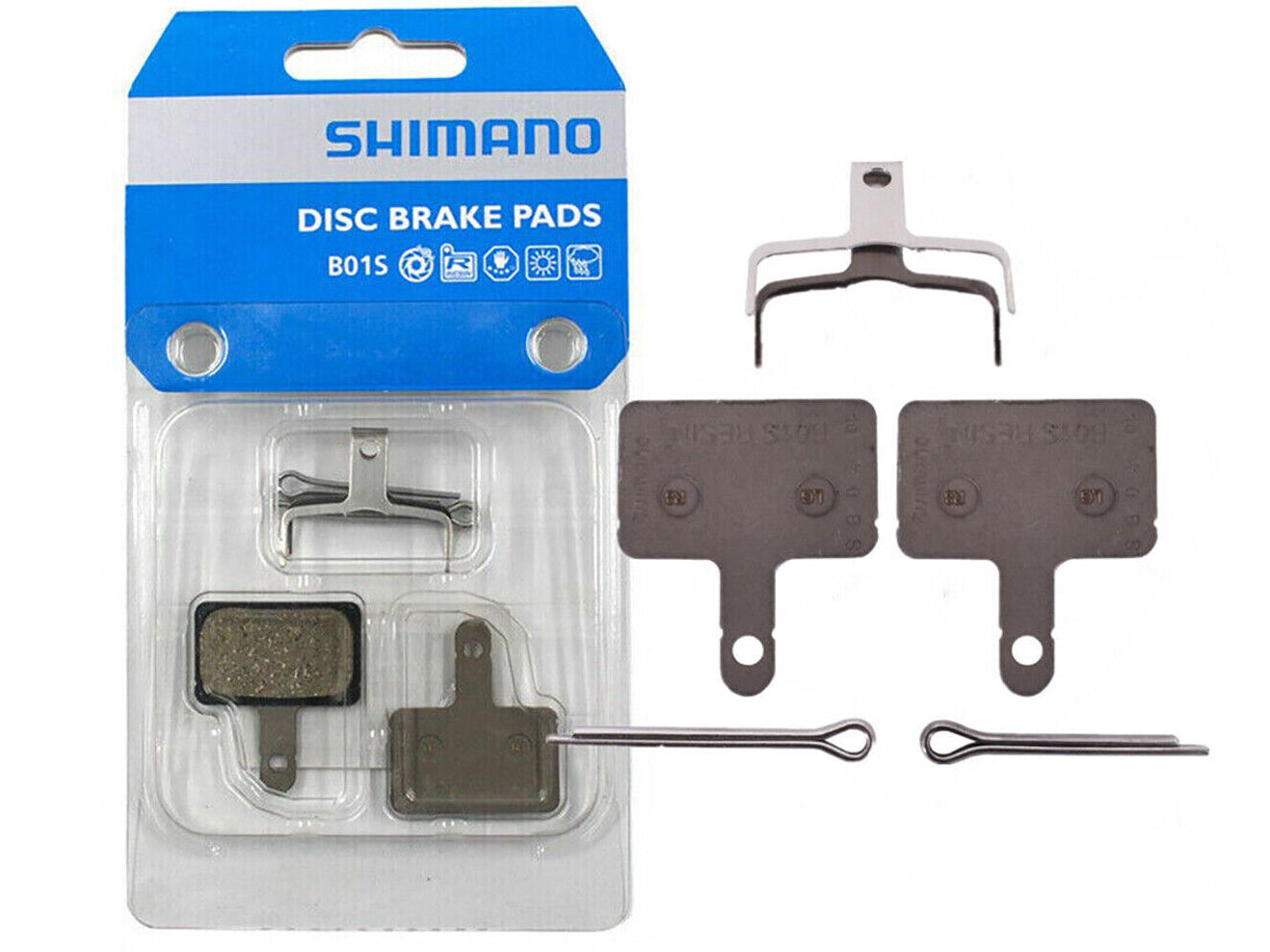 2 Pair Shimano B01S Resin Disc Brake Pads For Panda and Polar Trike ...